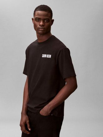 Calvin Klein Jeans T-Shirt VERT LOGO GRAPHIC CREW Regular fit mit Markenprint