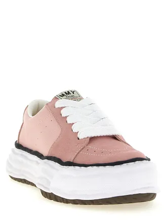 Miharayasuhiro Mens Multicolor Cowhide Platform Sneakers
