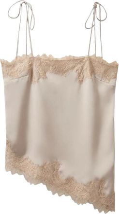 Sofie Schnoor Femme, Blouses et Chemises, Gris, Taille: 38 FR Juliensw Frill Cotton Top