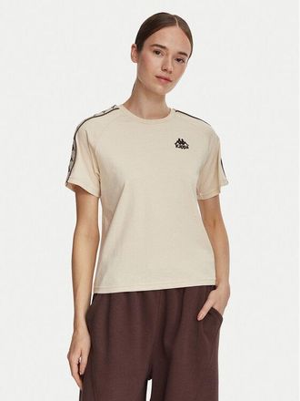Kappa T-Shirt 371U6WW Beige Regular Fit