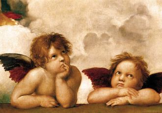 1art1 Raphael Poster Engel Kunstdruck Bild 100x70 cm