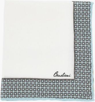 Corneliani Pocket Square with Patterned Edge size Unica