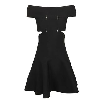 Alexander McQueen Cut-out Off-Shoulder Flared Mini Dress - - Dresses - Damen - Schwarzk - M