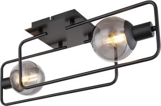 Globo Lighting Deckenleuchte - Blama - schwarz - metall - E14 - 15830-2D - Globo