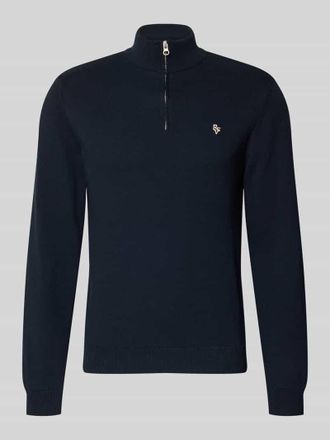 Review Troyer mit Logo-Stitching und kurzem Rei&szlig;verschluss