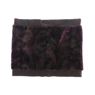 Dolce & Gabbana Femme, Accessoires, Violet, Taille: ONE Size Mink Fur Scarf