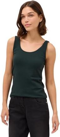 Cecil 3225953 Haut Basique de Couleur Unie, Encre Verte, M Femmes