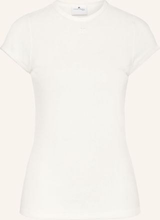 Courr&egrave;ges T-Shirt Aus Frottee weiss