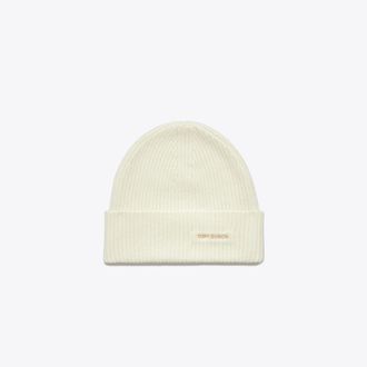 Tory Burch Beanie mit Umschlag