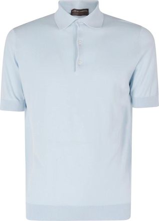 FILIPPO DE LAURENTIIS Homme, Pulls, Bleu, Taille: M Polo Bottoni MC Cotone