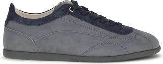 Brunello Cucinelli Baskets en nubuck et daim avec semelle fine - Homme - Chaussures - Bleu - Taille: 44 EU