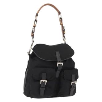 Prada Pre-owned Vintage Nylon Rucksack - - Pre-owned - Damen - Schwarzk - ONE SIZE