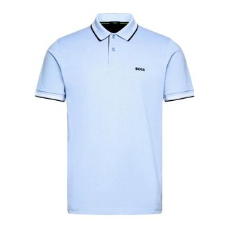 HUGO BOSS Homme, Tops, Bleu, Taille: M Polo en coton stretch