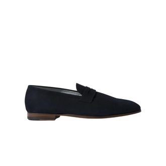 Scarosso Marzio Abyss Wildleder Loafer - - Shoes - Herren - Blau - 45 EU