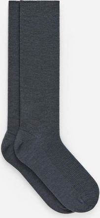 Arket Gerippte Socken Aus Wollmischung -Grau