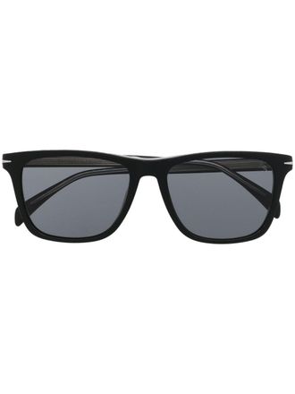 Eyewear by David Beckham Sonnenbrille mit eckigem Gestell - Schwarz