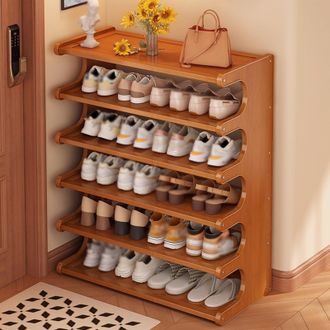 Generic Offenes Schmales Schuhregal, Freistehendes Schuhst&auml;nder for Eingangsbereich, Schlafzimmer, Studentenwohnheim und Wohnzimmer, Einfache Montage