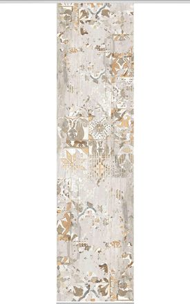 Home Wohnideen 84687 Schiebegardine HOLNY, Dekostoff, Seidenoptik Digitaldruck 245x60, Farbe:Taupe, Größe:245 x 60 cm, Anzahl:1x