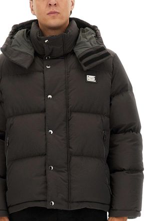 Dolce & Gabbana Nylon Padded Padded Jacket - Gray