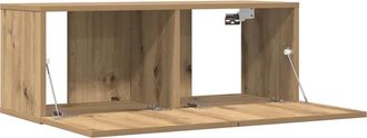 Generic TV Schrank mit 2 Klappt&uuml;ren, TV M&ouml;bel, H&auml;ngeboard, Lowboard, Fernsehschrank, Fernsehtisch, Sideboard, Holzwerkstoff(Wei&szlig; 80x30x30cm) (80x30x30cm)