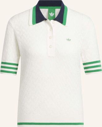 adidas Originals Knit Poloshirt weiss