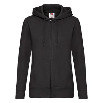 Fruit Of The Loom Fruit of the Loom - Premium Sweat Kapuzenpullover f&uuml;r Damen (Schwarz)