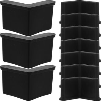 Hemobllo Hohopeti 20 St&uuml;ck Teiliges Gummi Fu&szlig;kappen f&uuml;r M&ouml;bel Beine rutschfest und Kratzsch&uuml;tzend Passend f&uuml;r Stuhl Tisch Schrankf&uuml;&szlig;e Einfache Montage Schwarze