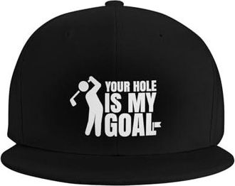 Generic Ton Trou Est Mon Objectif Femme Homme Casquette Hip Hop Respirant Casquette De Baseball R&eacute;glable Strapback Cap pour Sport Hip Pop Golf