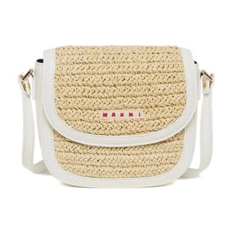 Marni Femme, Sacs, Beige, Taille: ONE Size Smile Shoulder Bag