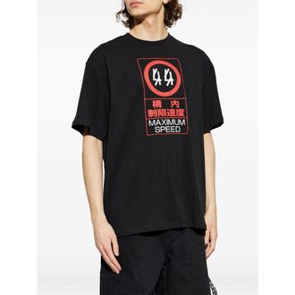 44 Label Group Graphic Print T-Shirt - Black