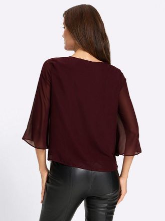 Heine Klassische Bluse Stickereibluse 3/4-Arm