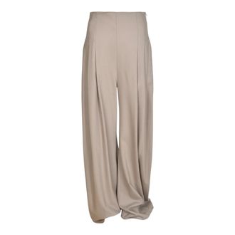 Alessandro Vigilante Graue Weite Hosen - - Trousers - Damen - Grau - S
