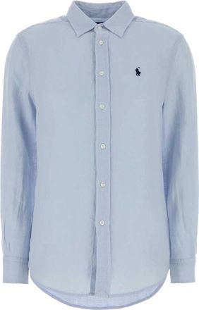 Polo Ralph Lauren Femme, Blouses et Chemises, Bleu, Taille: 40 FR Chemise en lin