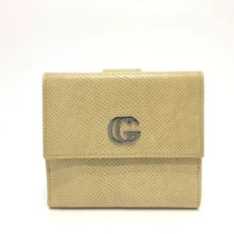 Gucci Pre-owned Leder-Portemonnaie - - Pre-owned - Damen - Beige - ONE SIZE
