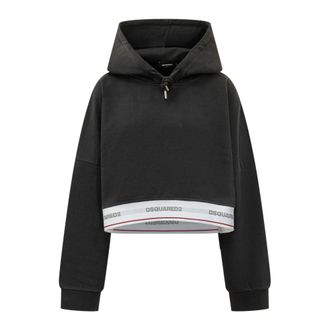 Dsquared2 Onion Cropped Fit Hoodie - - Sweatshirts & Hoodies - Damen - Schwarzk - XS