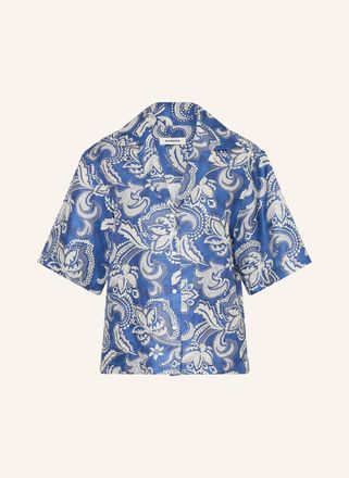 Sandro Sandro Bluse Mit Leinen Und 3/4-Arm blau