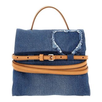 Moschino Tie Me Small Handbag - - Bags - Damen - Blau - ONE SIZE