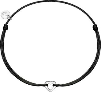Glanzst&uuml;cke M&uuml;nchen Armband - Sterling Silber Armband Herz - Gr. ONESIZE - in Silber - f&uuml;r Damen