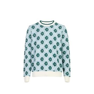 Casablanca Pull logotyp&eacute; en laine