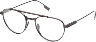 Ermenegildo Zegna Homme, Accessoires, Gris, Taille: 54 MM Ez5287 020 Lunettes