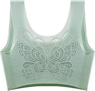 Generic 2026 Soutiens-gorge pour femmes Soutien-gorge Plus Out Hollow Femmes Stretch Taille Sous-v&ecirc;tements Sport Yoga, Vert, 4XL