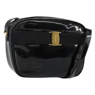 Ferragamo Pre-owned Schultertasche aus beschichtetem Canvas - - Pre-owned - Damen - Schwarzk - ONE SIZE