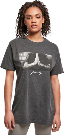 Mister Tee Weiblich T-Shirt Ladies Pray Tee Charcoal XL