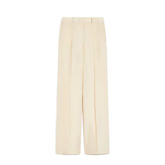 Max Mara Damen, Hosen, Wei&szlig;, SGr&ouml;&szlig;e