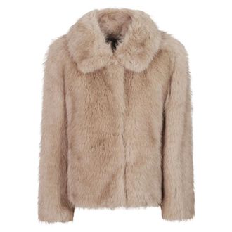 Max Mara Manteau court boxy simple boutonnage - Femme - Vestes - Beige - Taille: 32 FR