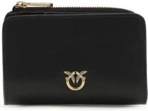 Pinko Pinko, Femme, Accessoires, Noir, Taille: ONE Size Bos Taurus Wallet