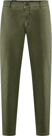 Bomboogie Homme, Pantalons, Vert, Taille: W36 Pantalon Chino en Gabardine de Coton
