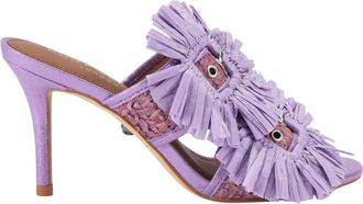 Kurt Geiger Femme, Chaussures, Violet, Taille: 36 EU Raffia Buckle Heel