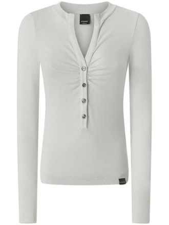 Pinko haut à fronces - Gris