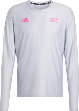 adidas Mens BMW Berlin-Marathon 2025 Longsleeve Halo Silver 2XL